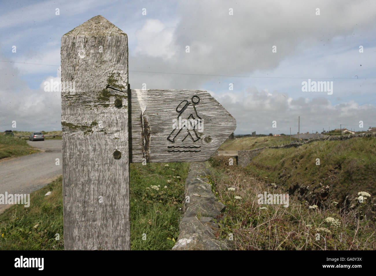 An undated Stock image of walking sign in Kilmore Quay in Co Wexford ...