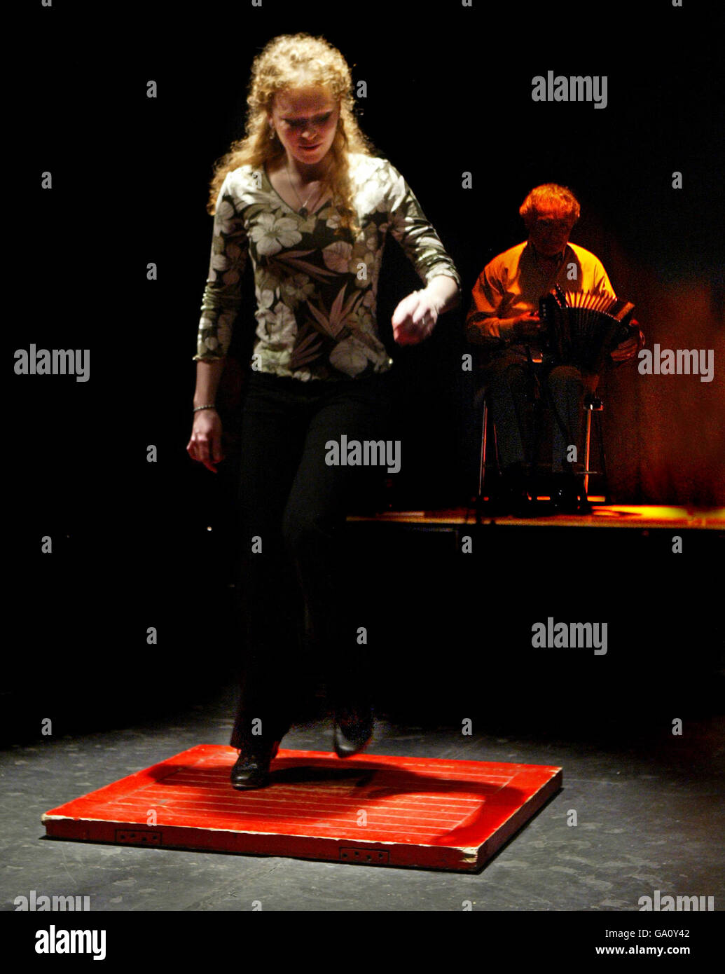 An undated Stock image of a traditional Sean Nos dancer performing on a ...