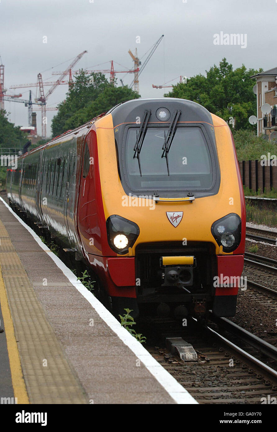 The UK's first biodiesel train at Kensington Olympia station, central ...
