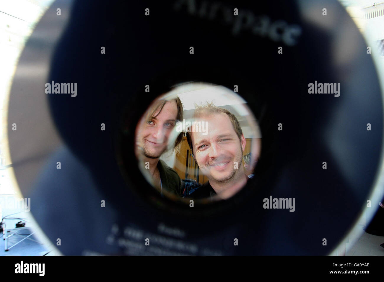 Airspace members jimmy brown left and alyn mearns right hi-res stock ...