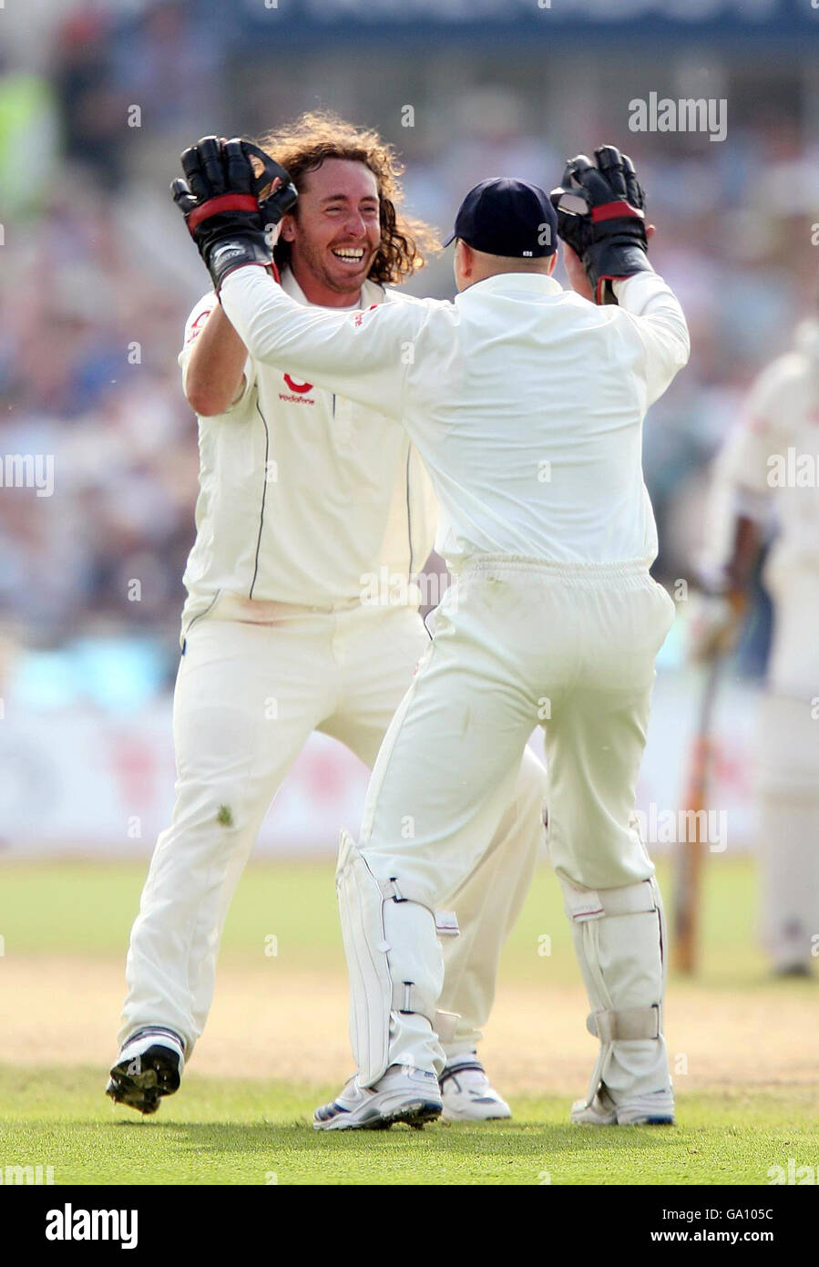 Full length celebrating high five head to head smiling happy england hi ...