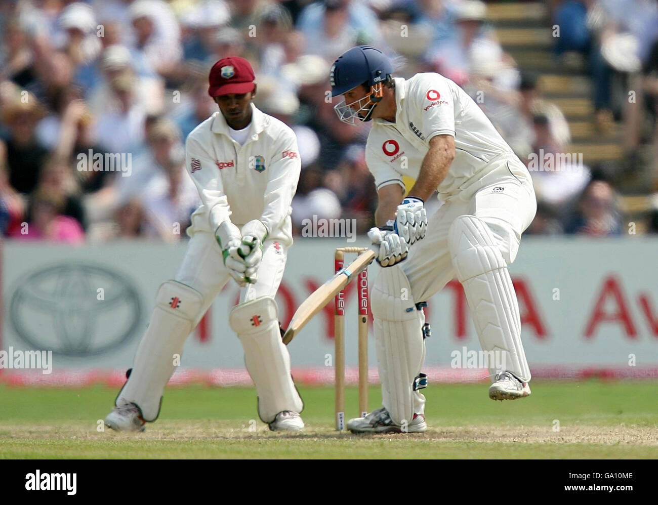 Action sport cricket michael vaughan hi-res stock photography and ...
