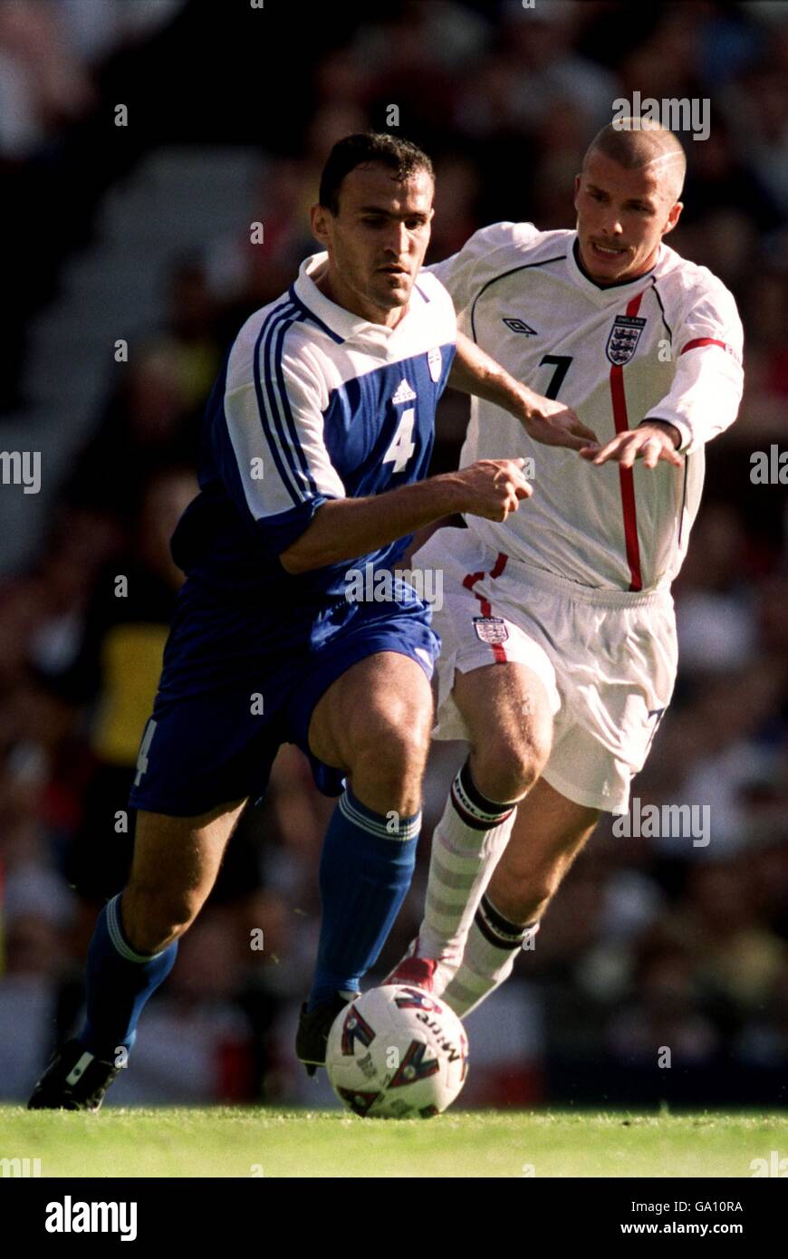 David beckham england v greece 2002 hi-res stock photography and images ...