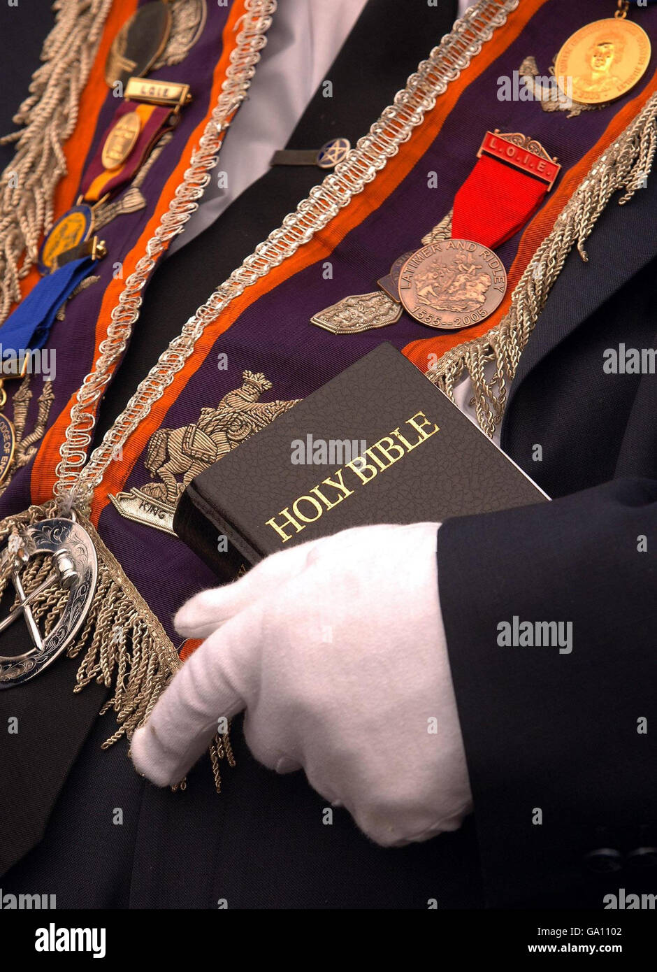 Orange Order march in London Stock Photo - Alamy