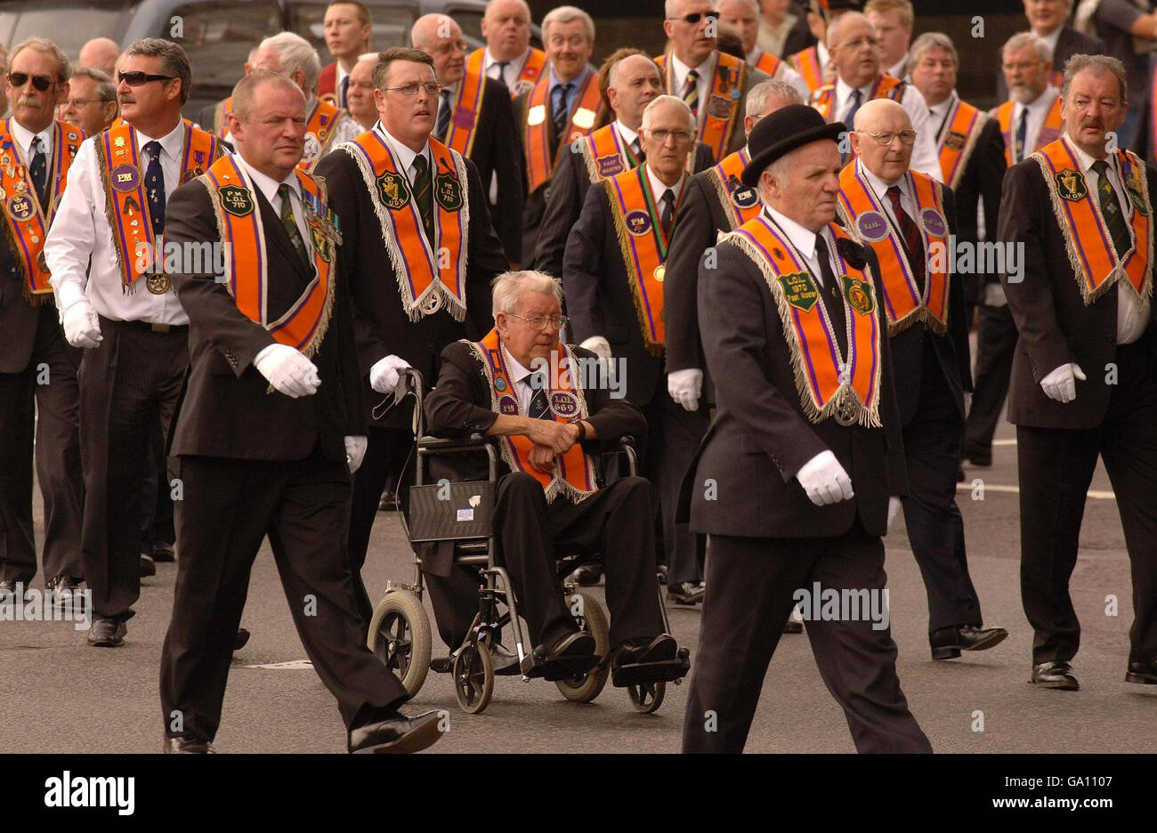 Orange Order march in London Stock Photo - Alamy