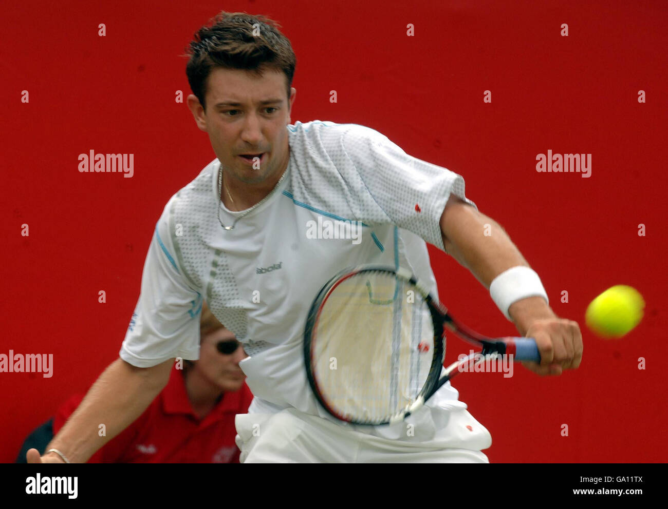Great Britain's Alex Bogdanovic in action against James Baker during ...