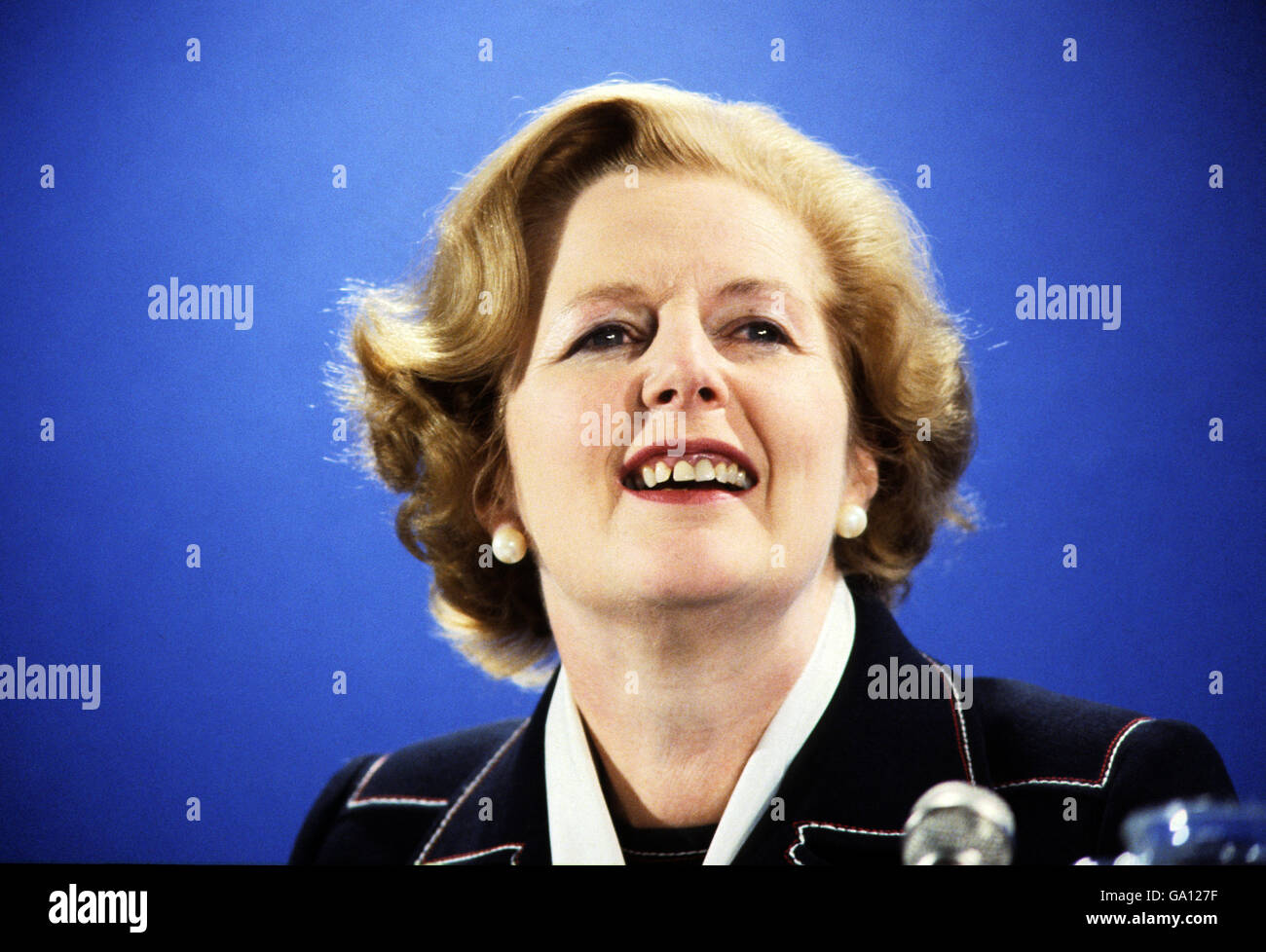 Margaret Thatcher Smiling High Resolution Stock Photography and Images ...