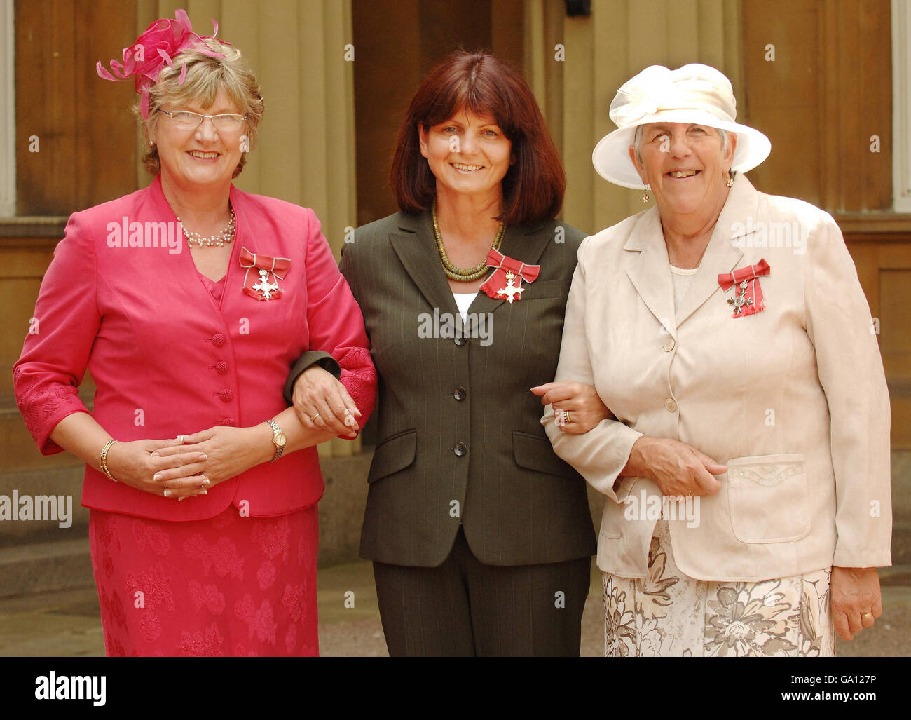 From left, Bronwen Watson MBE and Joyce Thacker OBE from the Children ...