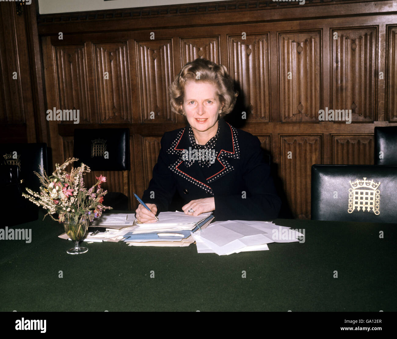 At working her office at the house of commons hi-res stock photography ...