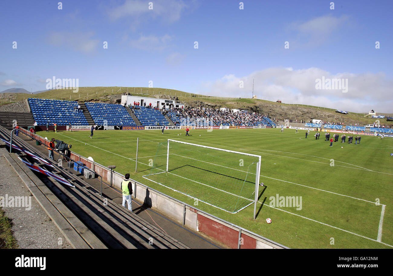 Soccer euro 2008 qualifying group faroe island scotland svangaskard ...