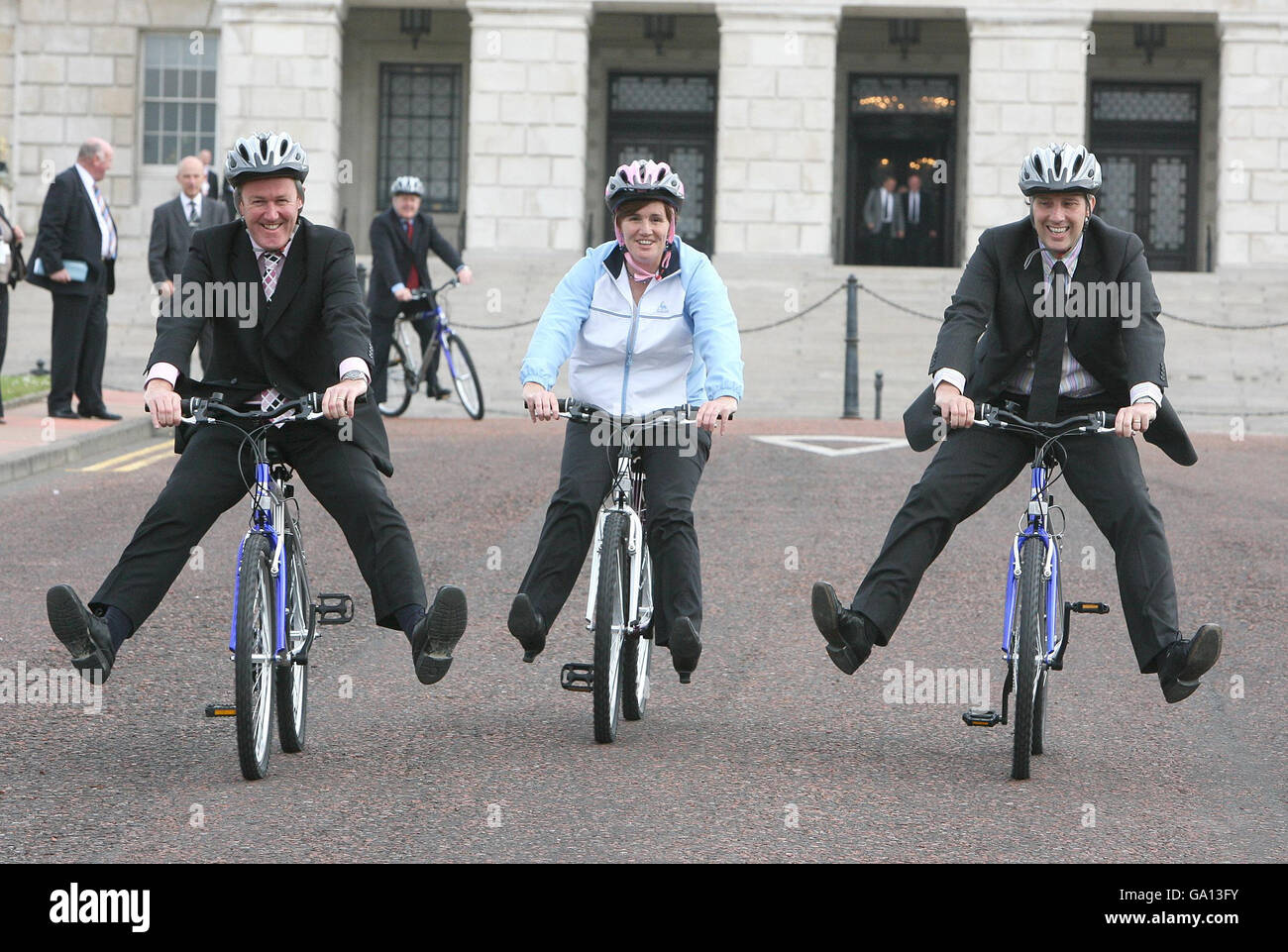 Northern Ireland Ministers, from left, Conor Murphy, Catriona Ruane and ...