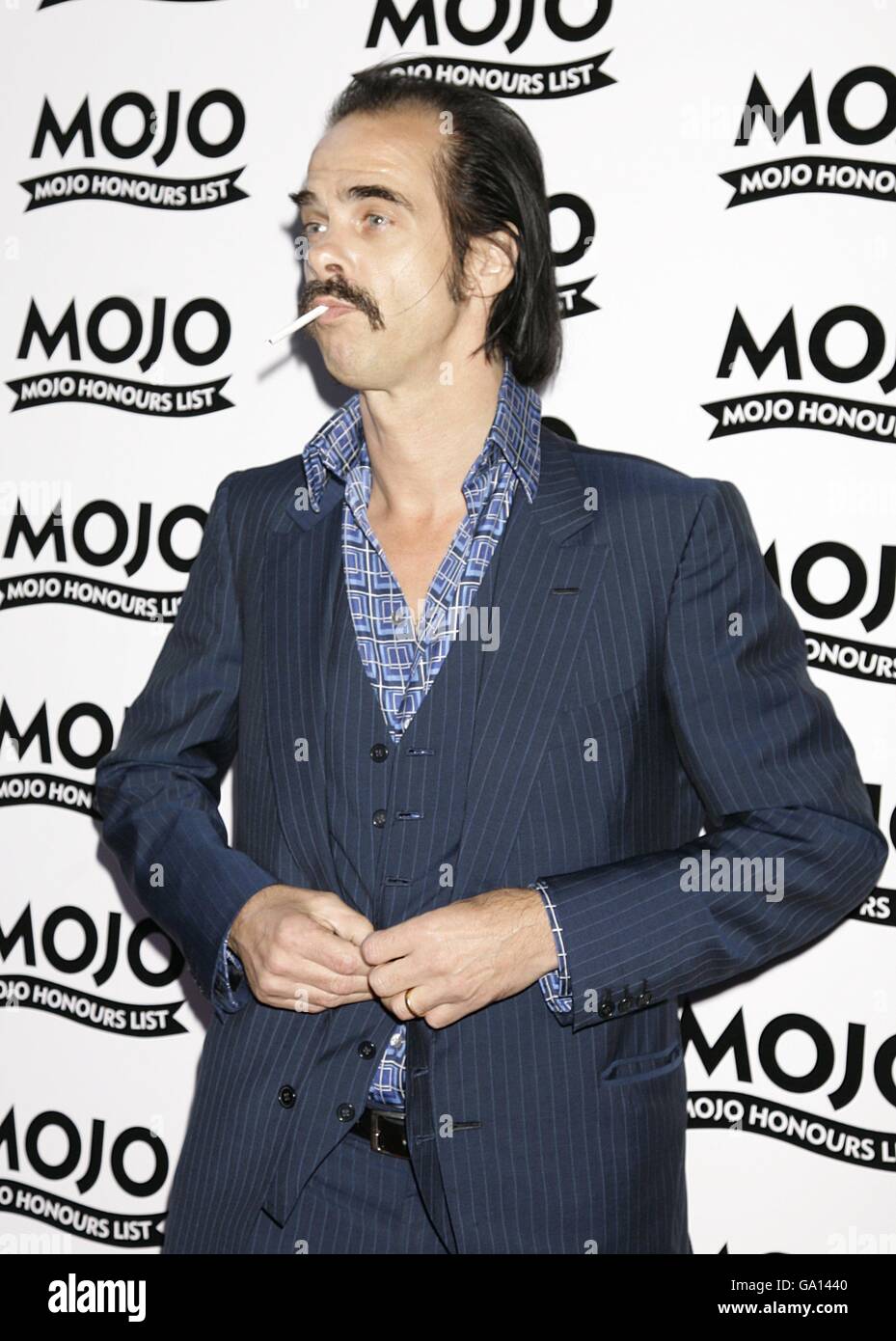Nick cave arrives mojo honours list award ceremony brewery hi-res stock ...