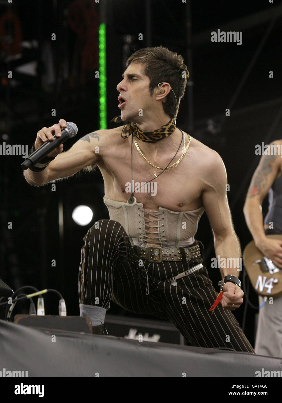 : Perry Farrell and his band Satalite Party performing on the Main ...