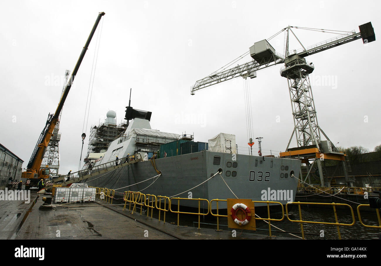 HMS Daring Feature Stock Photo - Alamy