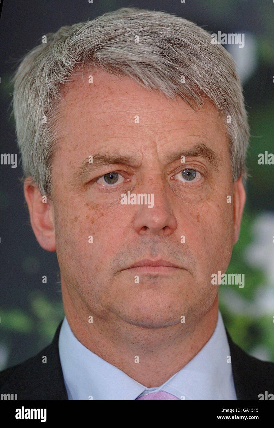 Andrew lansley unveils conservative health plans hi-res stock ...