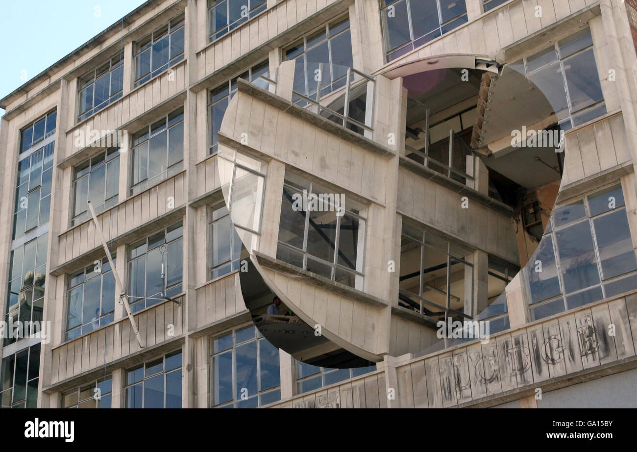 A derelict building in Liverpool which has been turned into a piece of ...