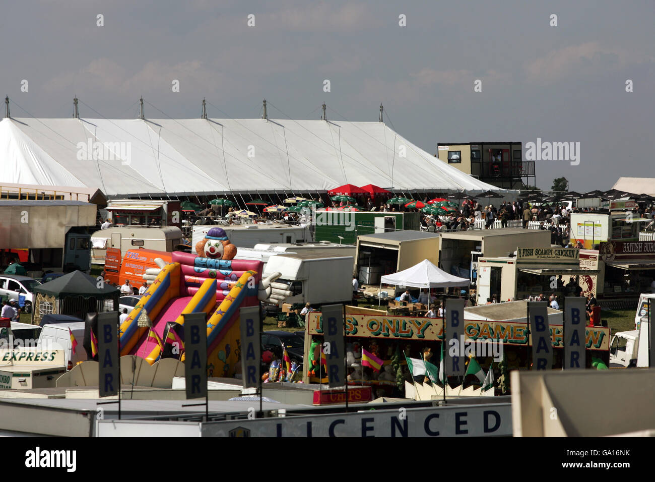 The funfair at epsom downs racecourse hi-res stock photography and ...