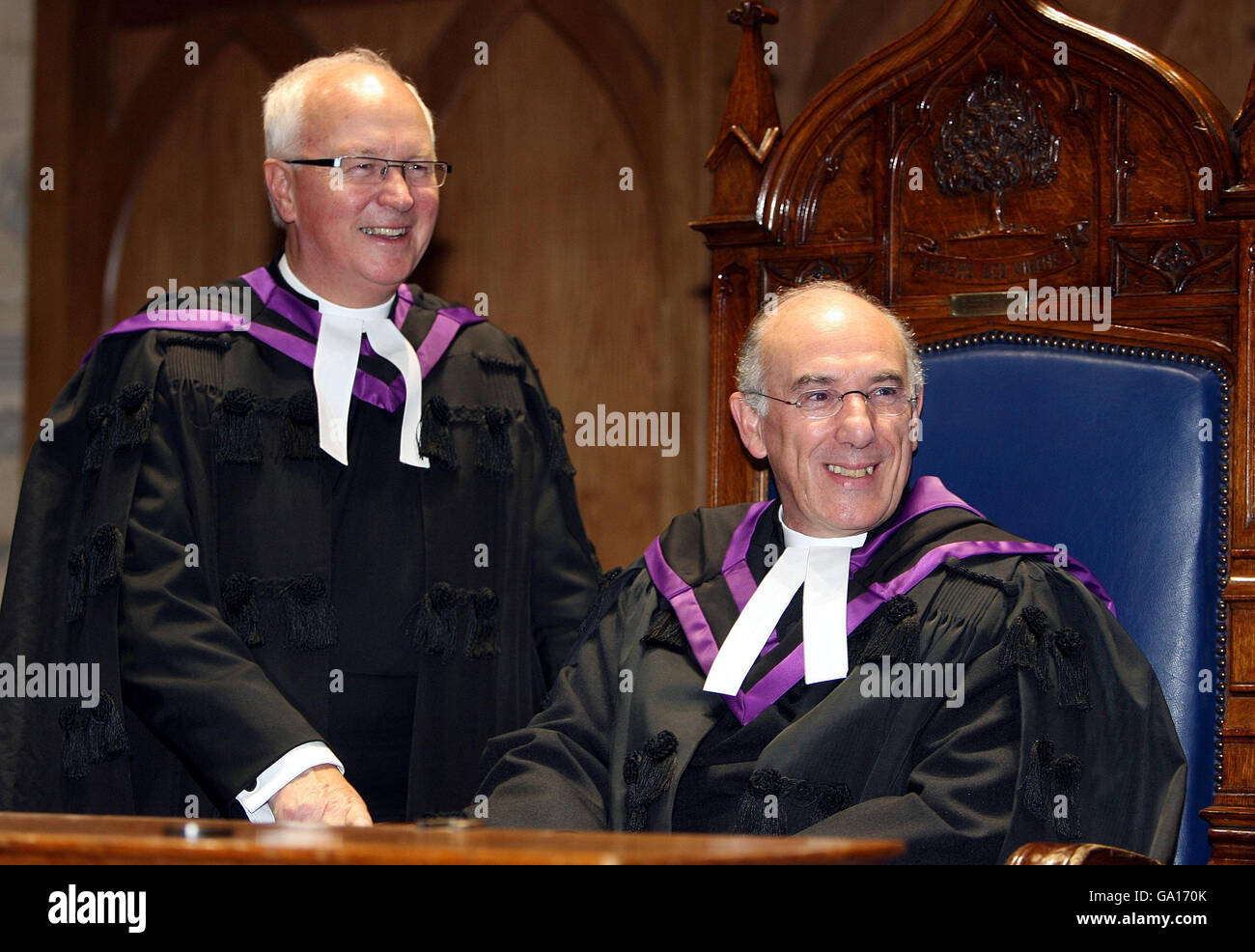 The Rev John Finlay (right), the new Moderator of the Presbyterian ...
