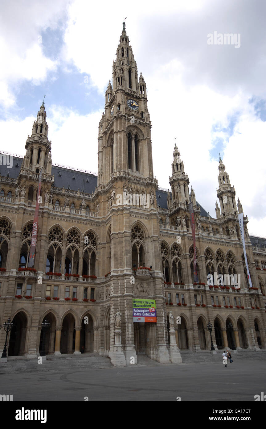 Travel stock - Vienna - Austria. The Rathaus (Town Hall Stock Photo - Alamy