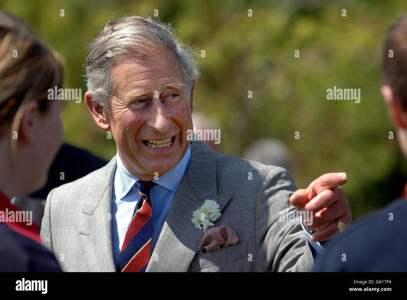 Prince Charles' tour of Wales Stock Photo - Alamy