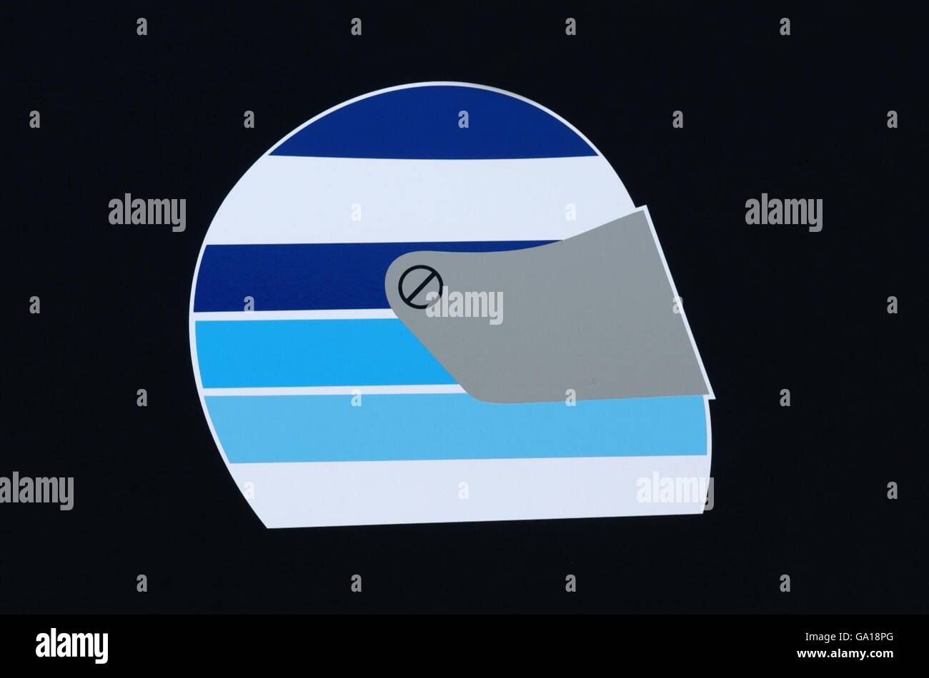 Formula One Motor Racing - Drivers' Helmets Stock Photo - Alamy
