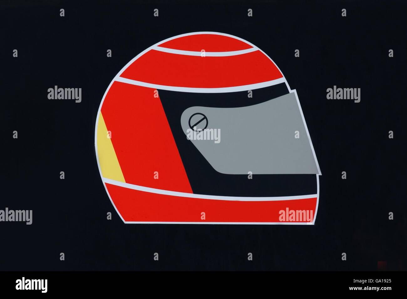 Michael schumacher helmet ferrari hi-res stock photography and images ...