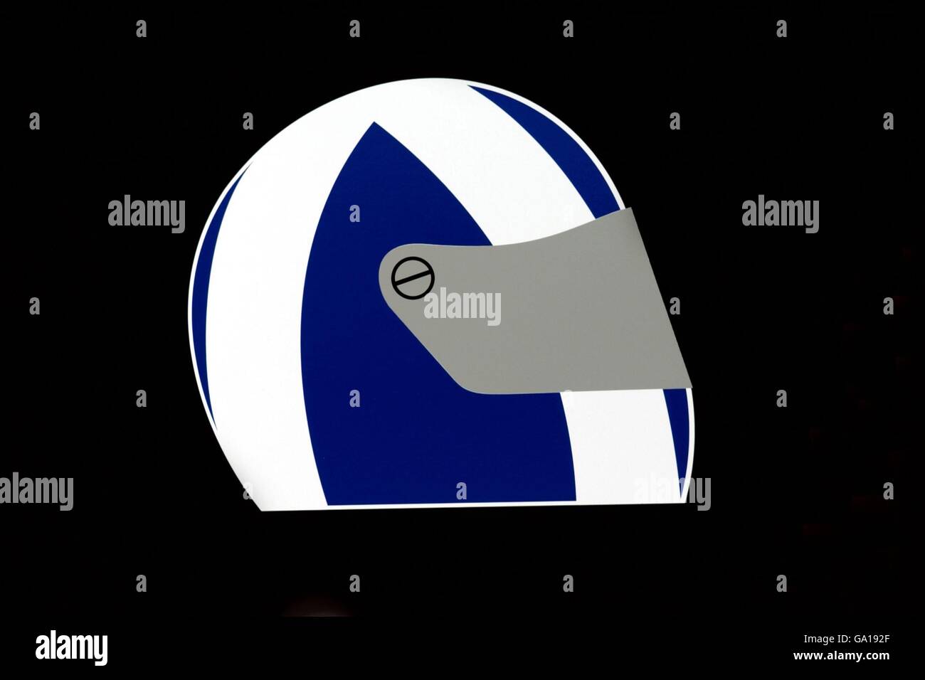 Formula One Motor Racing - Drivers' Helmets Stock Photo - Alamy