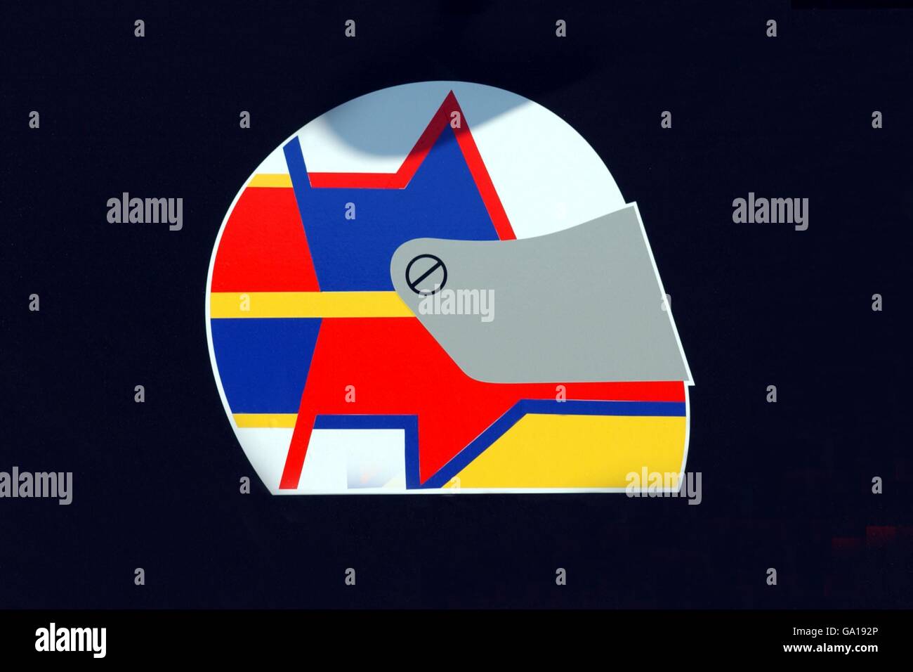 Formula One Motor Racing - Drivers' Helmets Stock Photo - Alamy