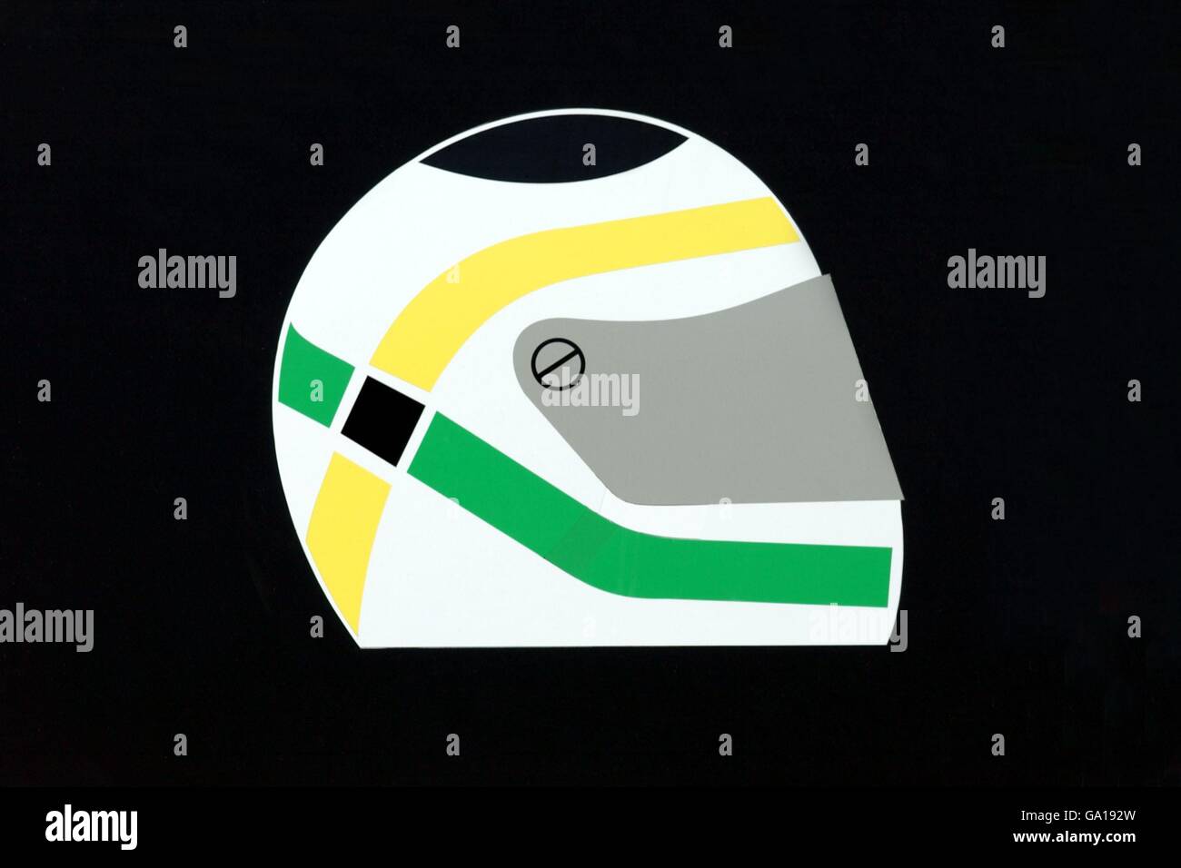 Formula One Motor Racing - Drivers' Helmets Stock Photo - Alamy