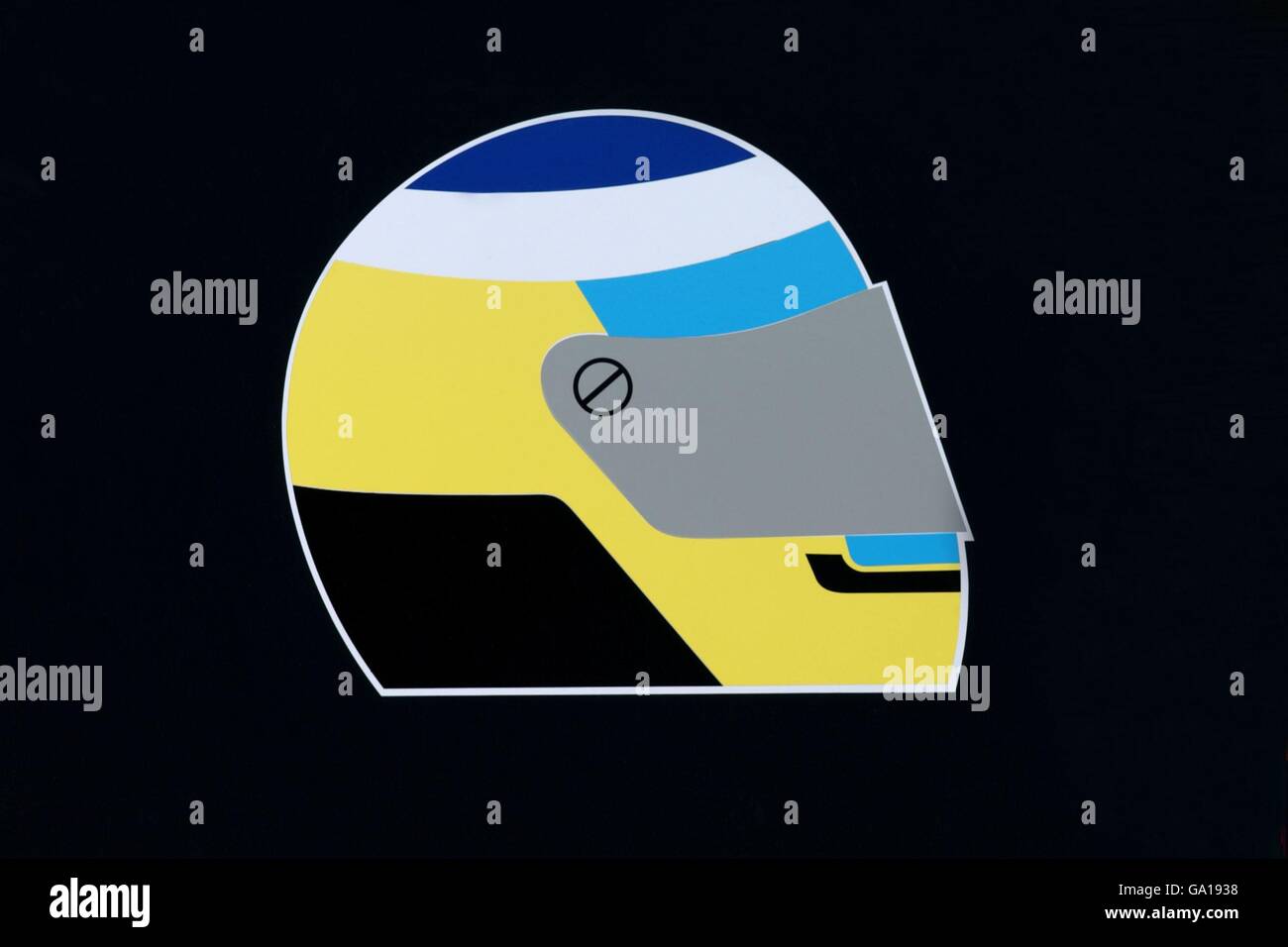 Formula One Motor Racing - Drivers' Helmets Stock Photo - Alamy