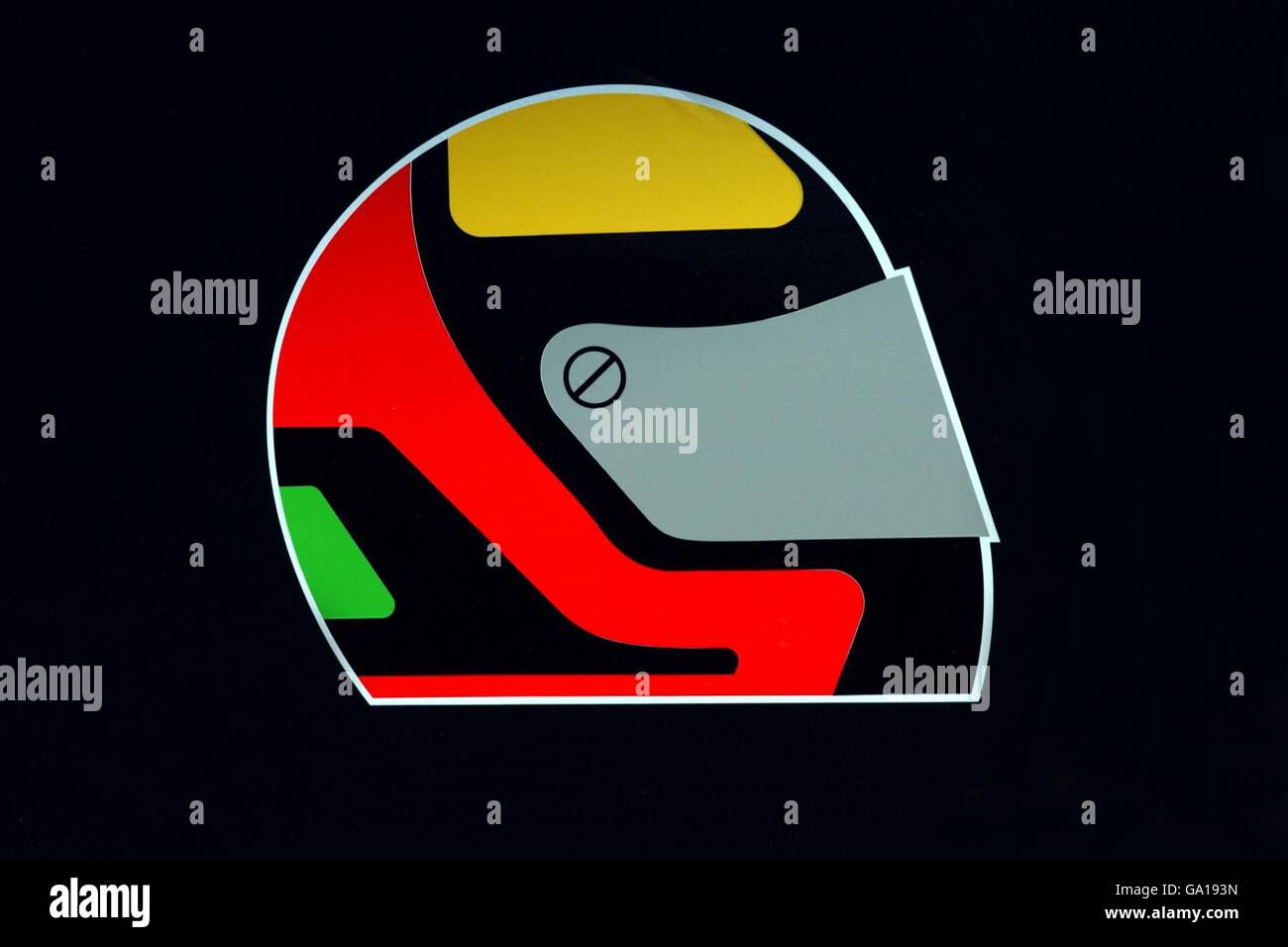Formula One Motor Racing - Drivers' Helmets Stock Photo - Alamy