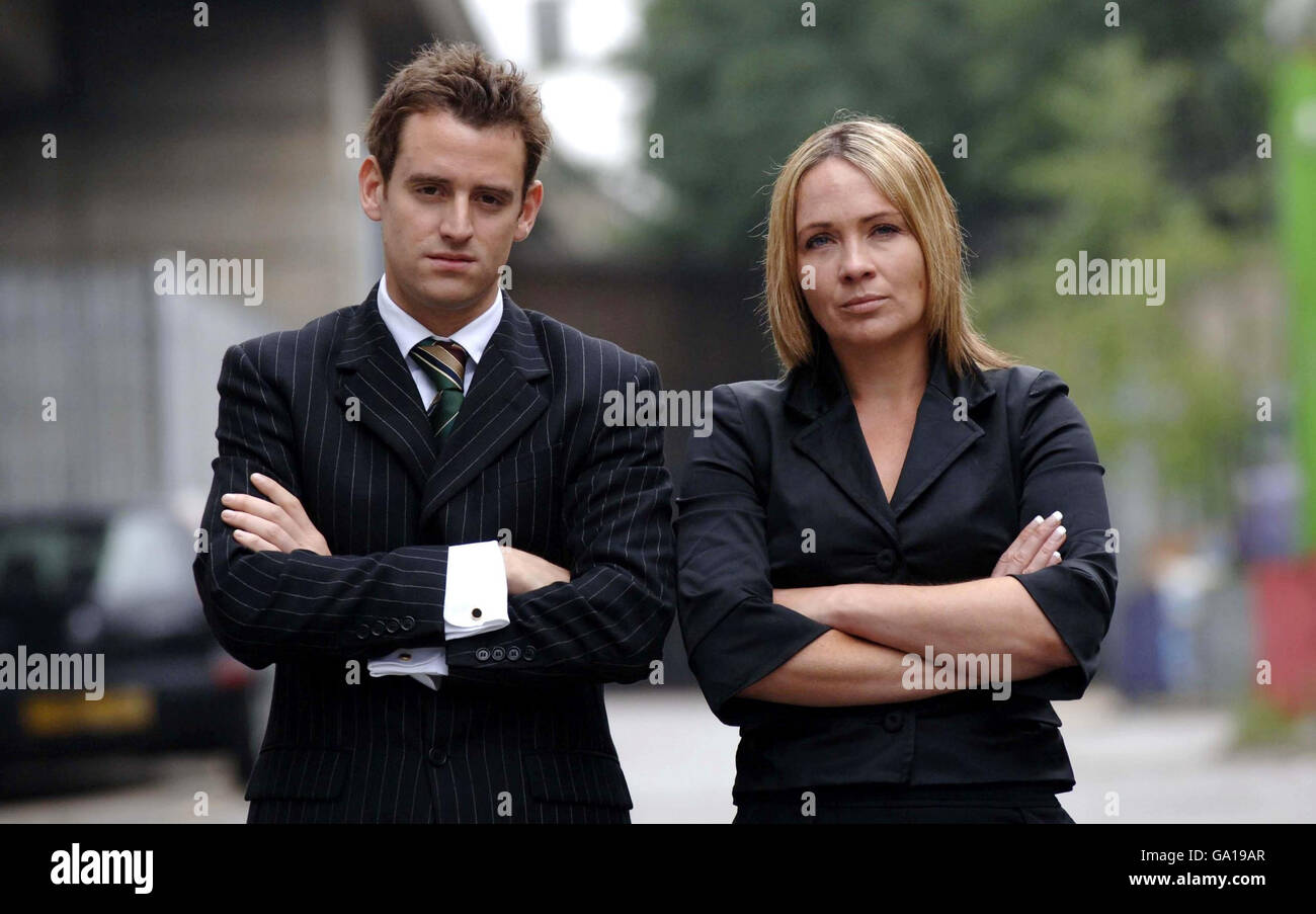 The Apprentice finalists Simon Ambrose and Kristina Grimes during a ...