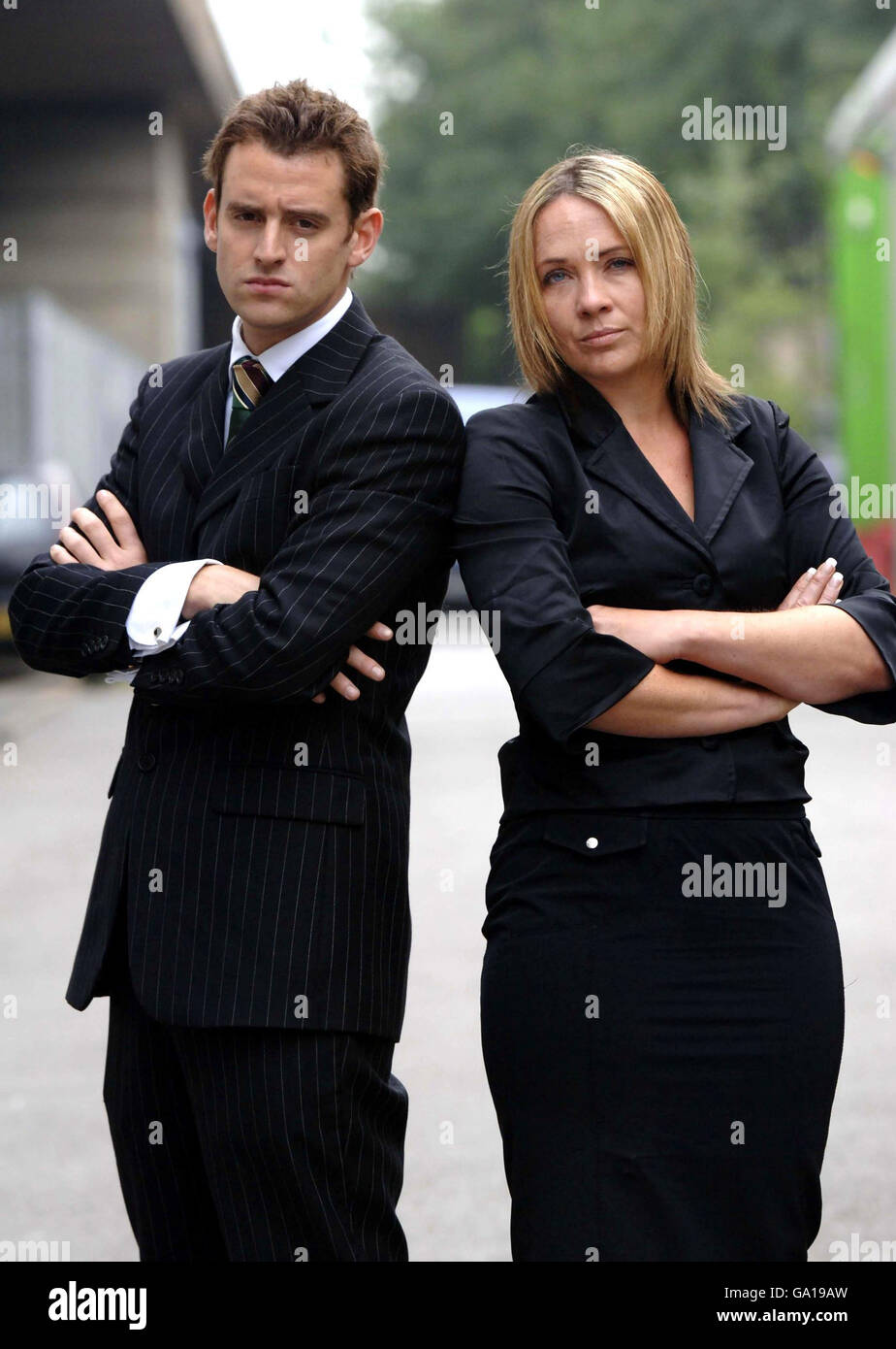The Apprentice finalists Simon Ambrose and Kristina Grimes during a ...