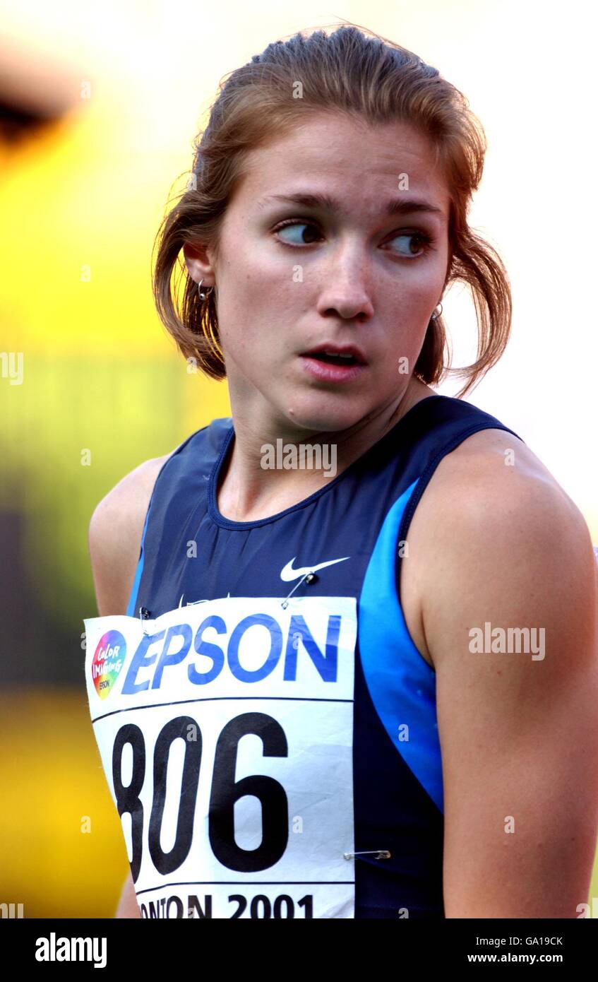 Athletics - IAAF World Championships - Edmonton. Jenny Adams, USA Stock Photo - Alamy