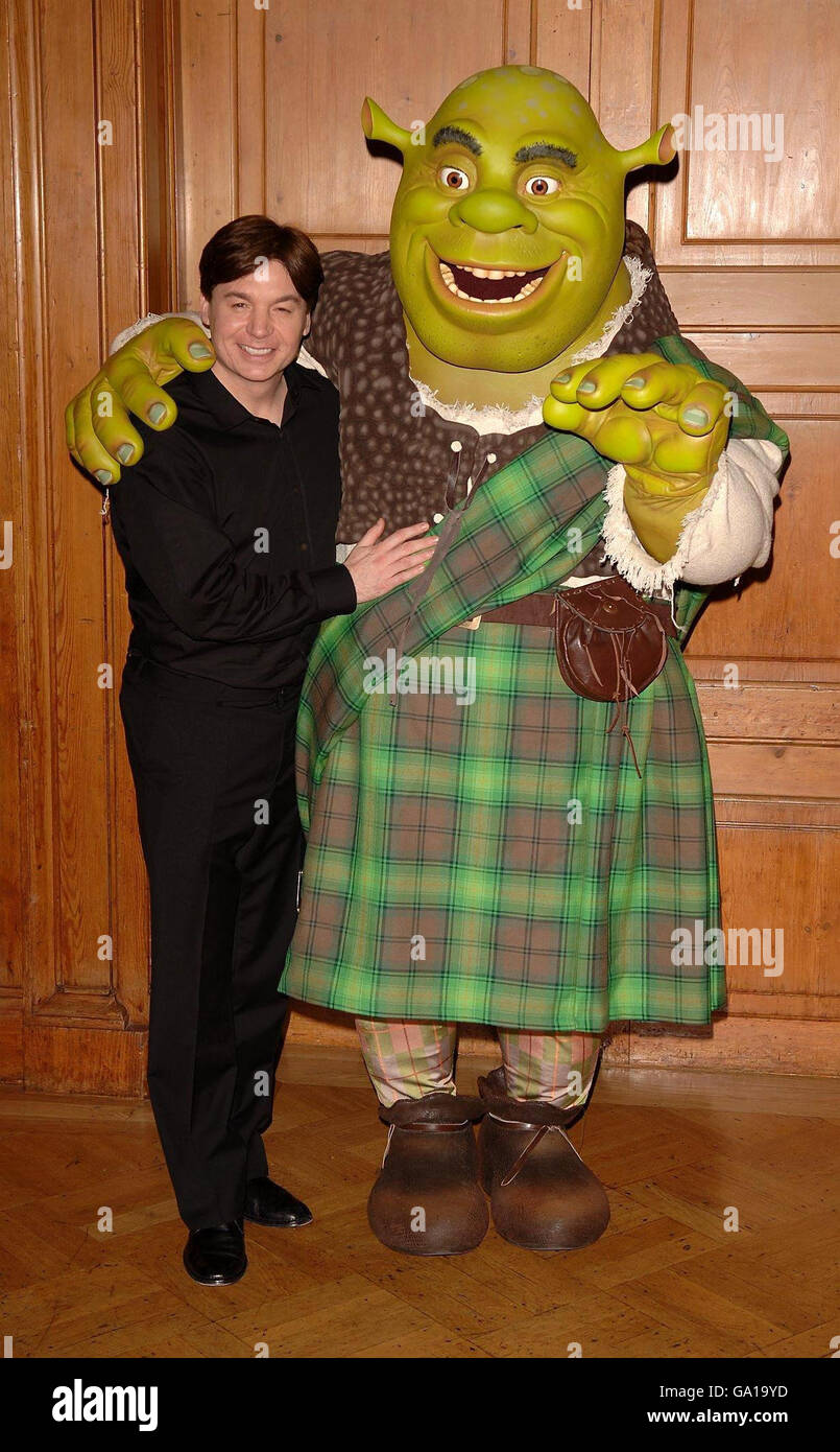 Shrek The Third - Visit Scotland photocall - London Stock Photo - Alamy