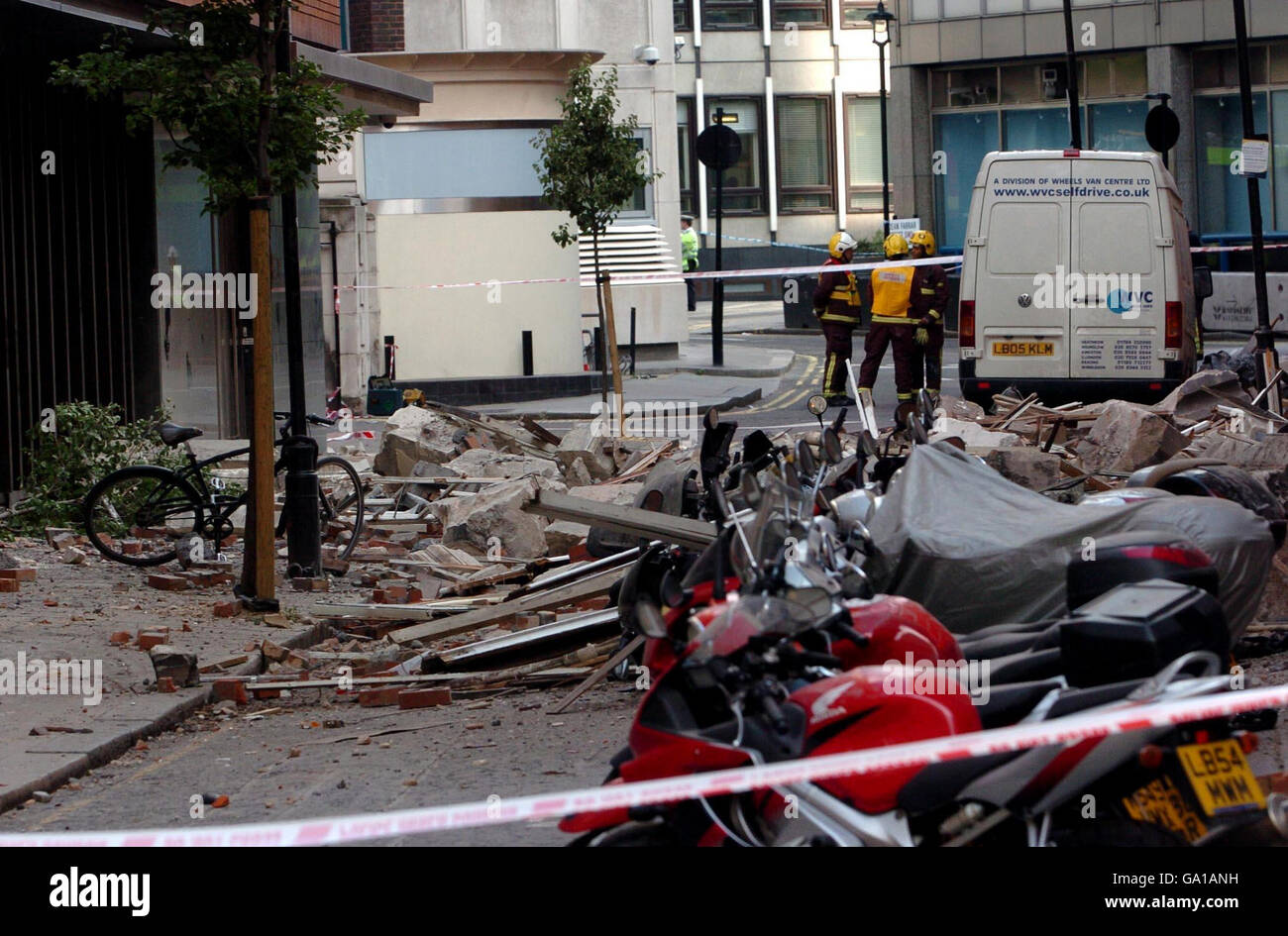 Building collapses in London Stock Photo - Alamy