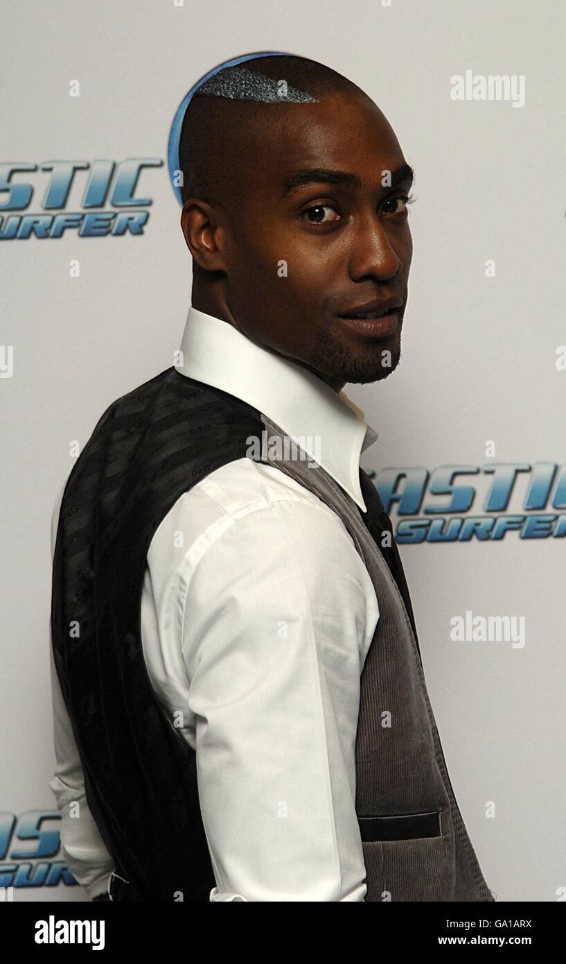 Simon Webbe arrives for the Fantastic Four: Rise of the Silver Surfer ...