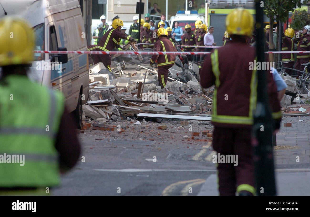 Building collapses in London Stock Photo - Alamy
