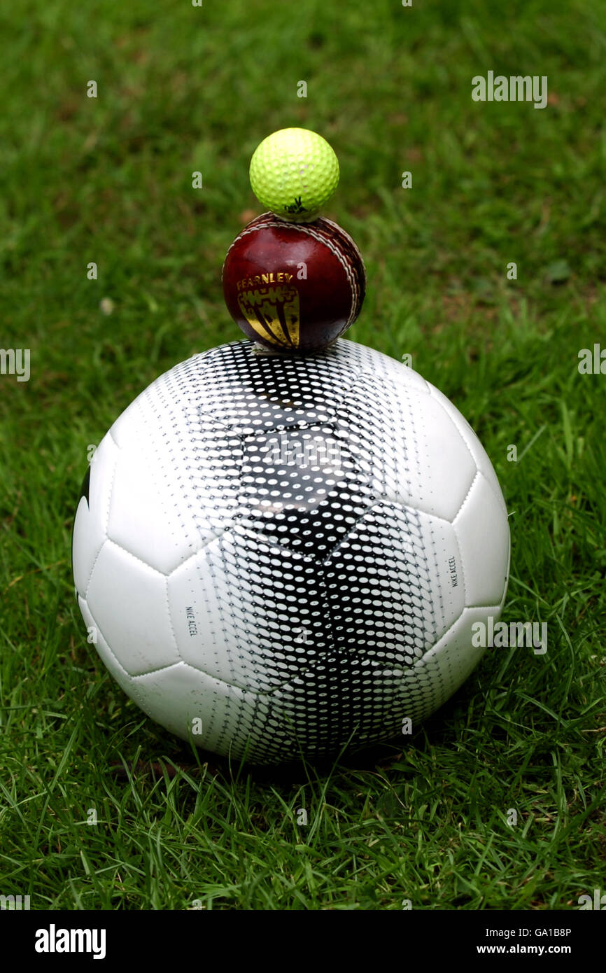 Golf Ball And A Cricket Ball High Resolution Stock Photography and ...
