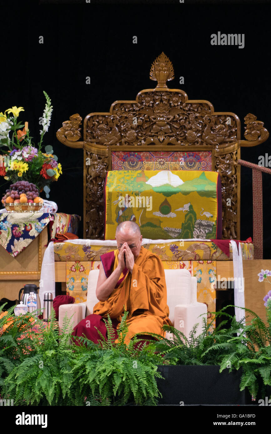 His Holiness the 14th Dalai Lama visits the University of Colorado in ...