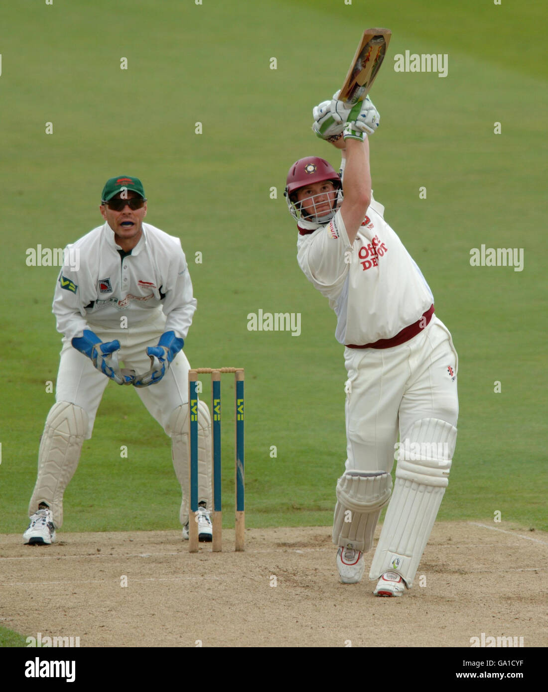 Northamptonshires david sales in action against leicestershire hi-res ...