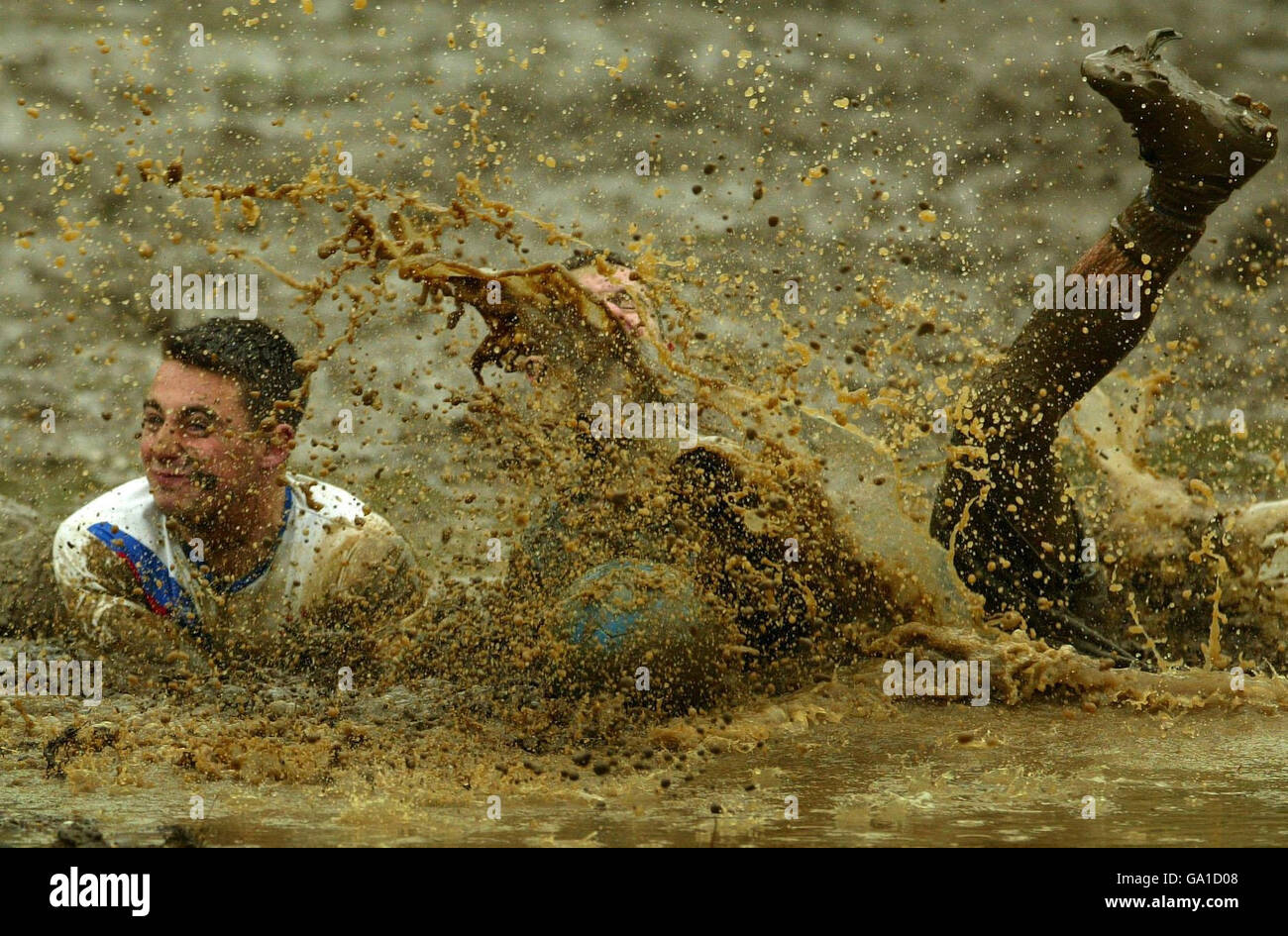 Swamp soccer championships Stock Photo - Alamy