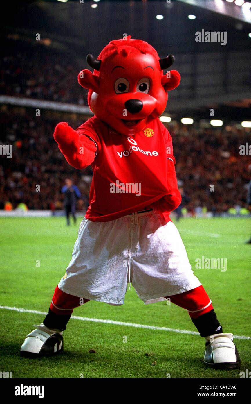 Mascot red devil football man utd hi-res stock photography and images ...
