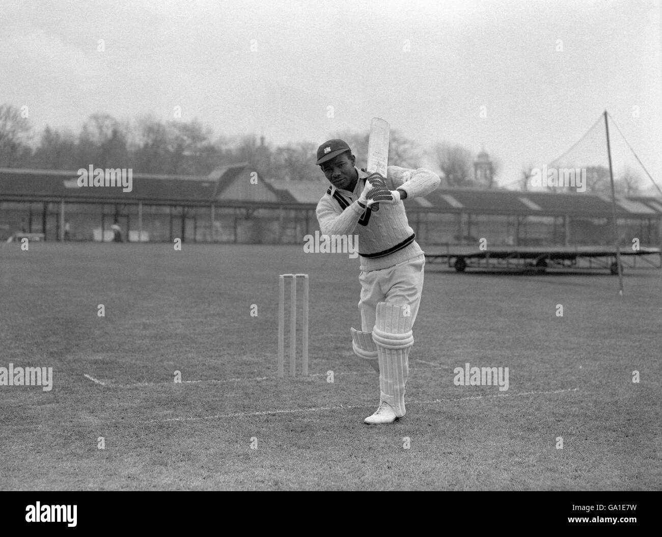 Cricket - Everton Weekes. West Indies cricketer Everton Weekes ...