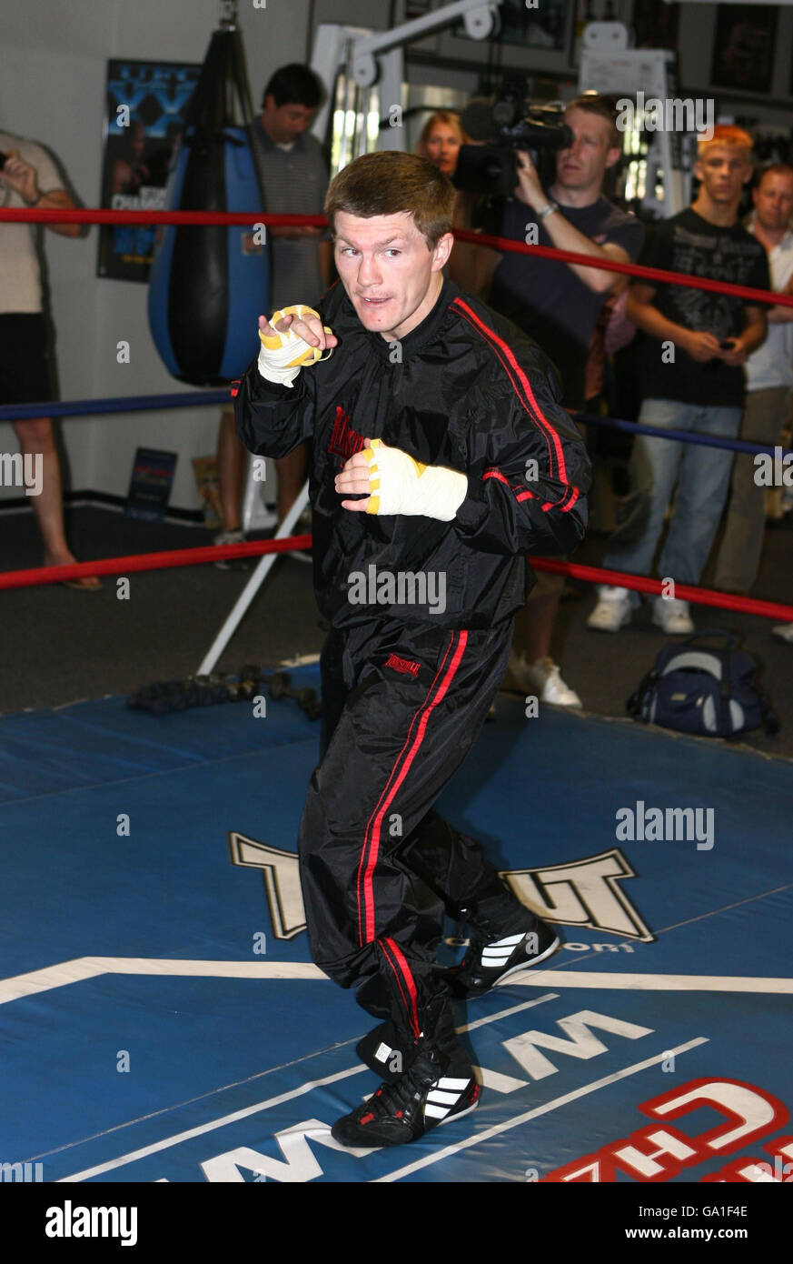 Ricky Hatton training - Las Vegas Stock Photo - Alamy