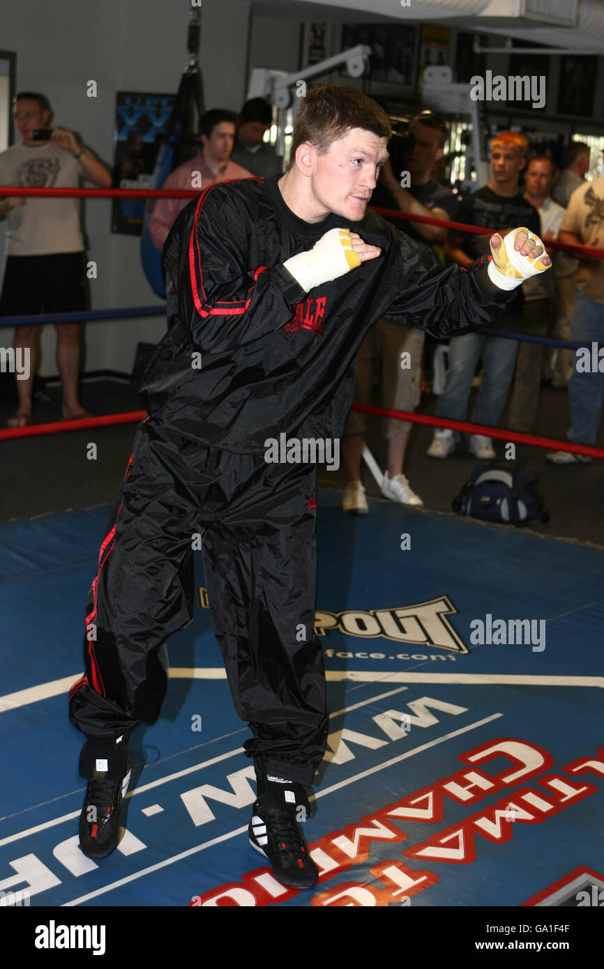 Ricky Hatton training - Las Vegas Stock Photo - Alamy