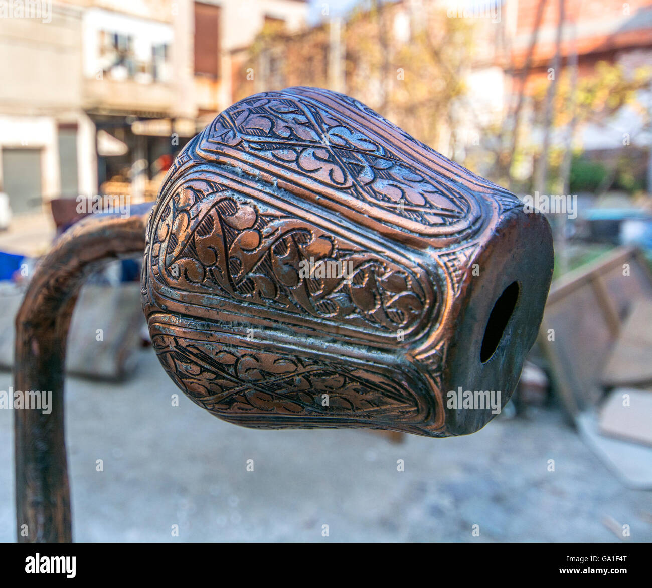 old copper ewer Stock Photo - Alamy