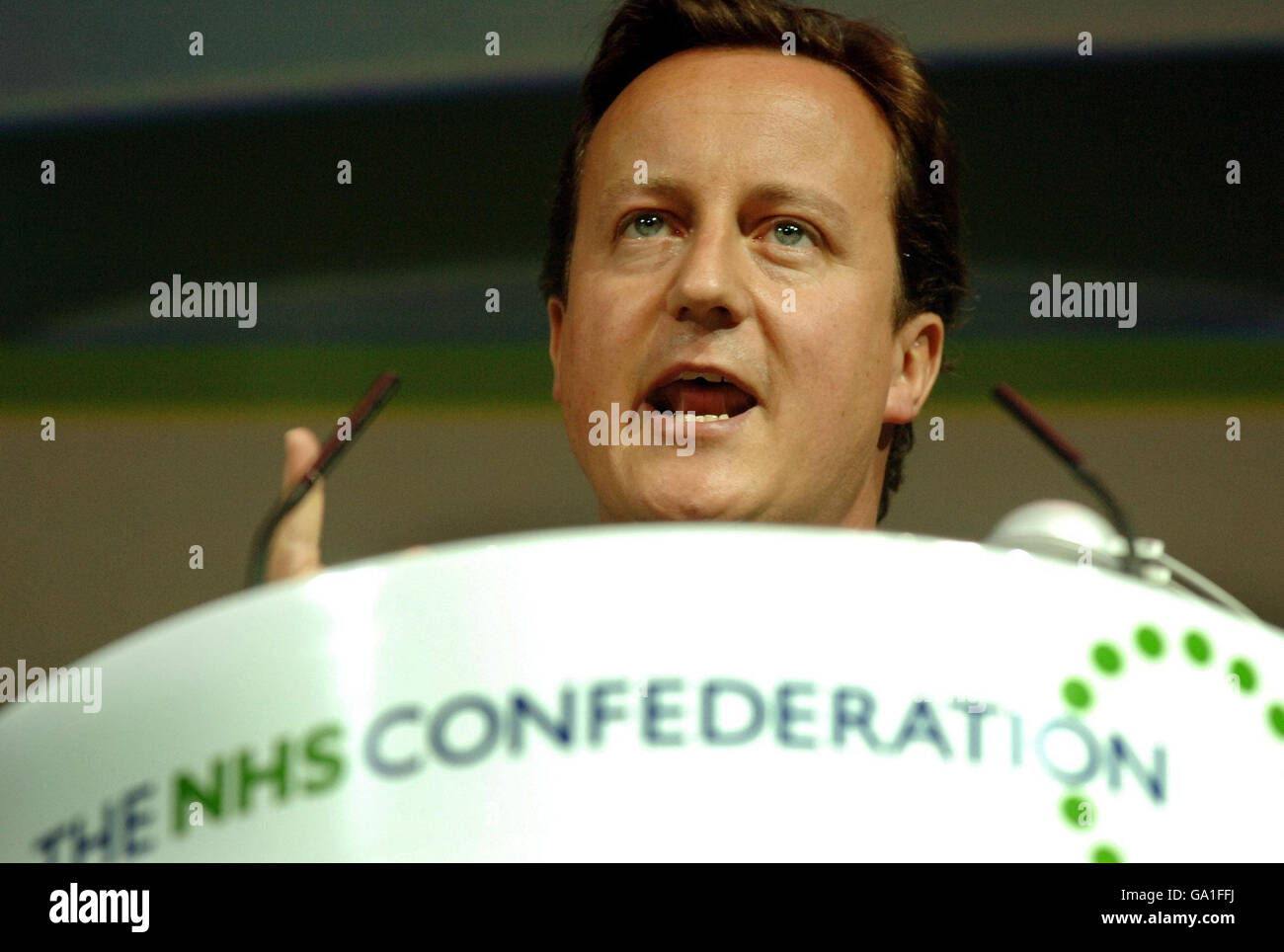Cameron at NHS conference Stock Photo - Alamy