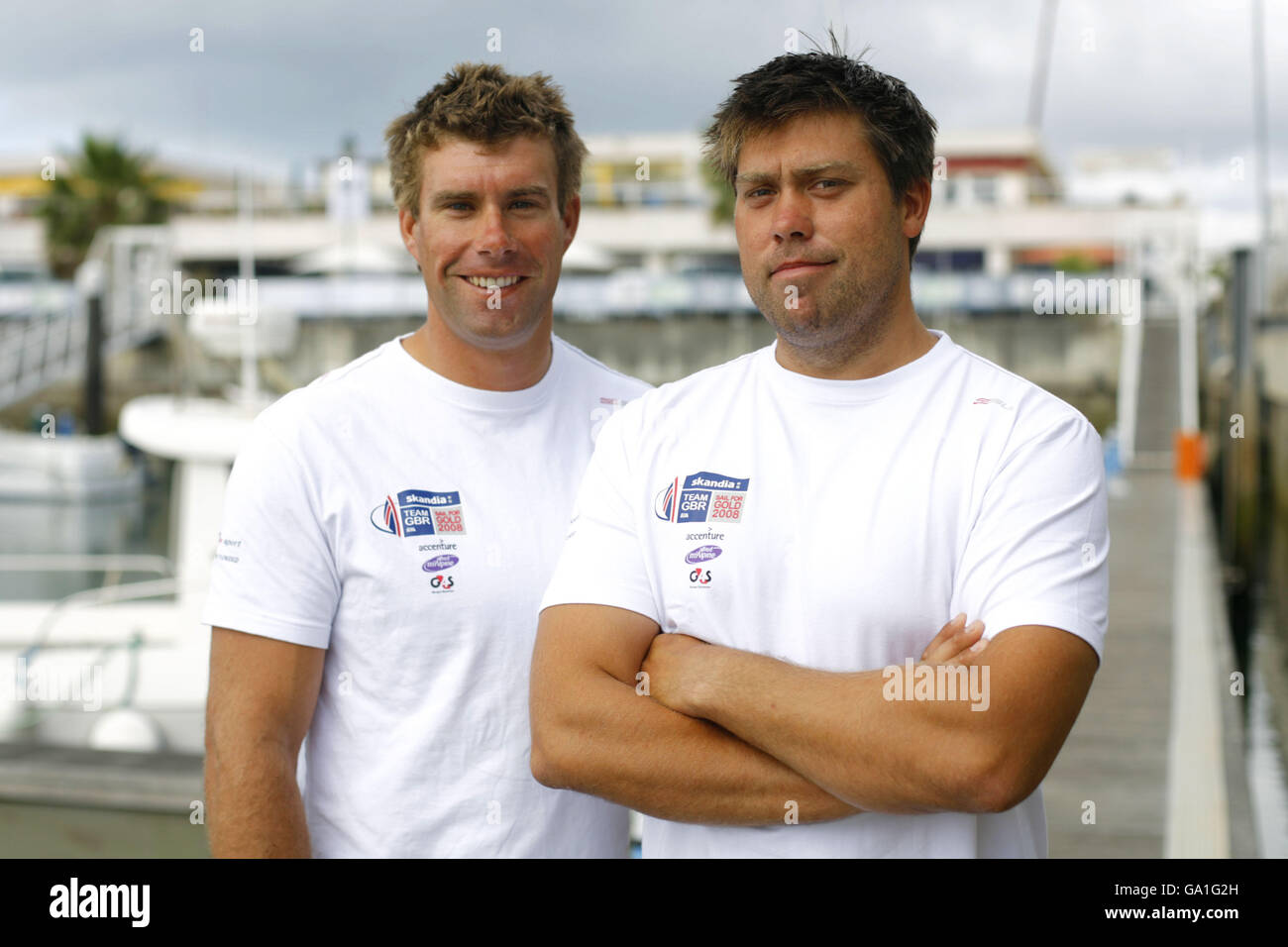 British Olympic Sailing Team hopefuls in the Star class Iain Percy ...