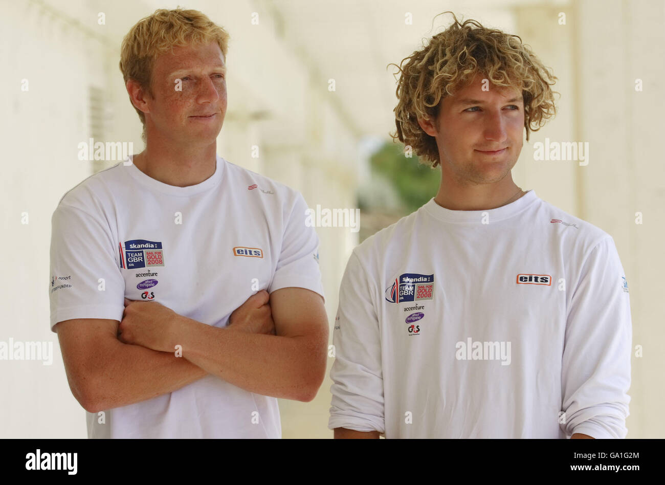 British Olympic Sailing Team hopefuls Mark Asquith (left) and Paul ...